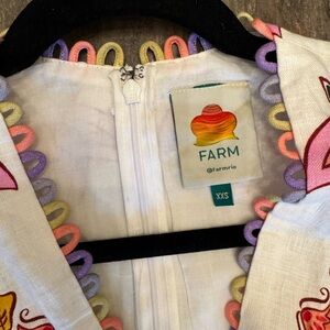 FARM Rio | Dresses | Farm Rio Offwhite Floral Insects Euroflax Premium ...